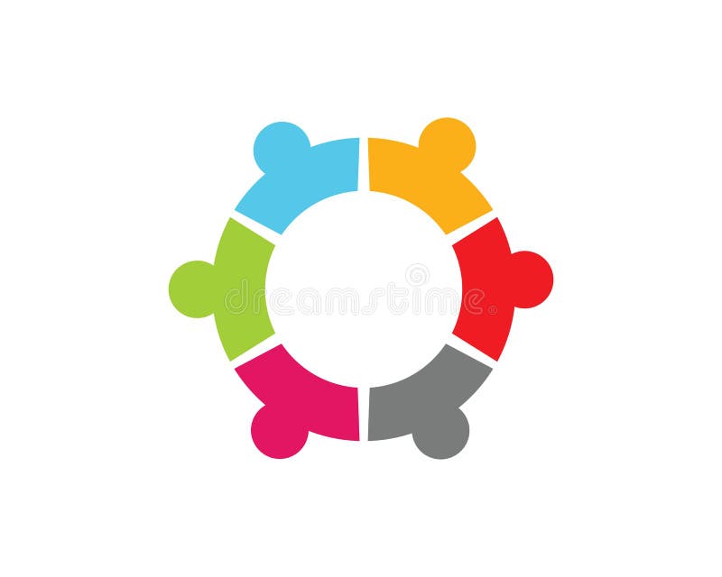 Collection of People Icons in Circle Stock Illustration - Illustration ...