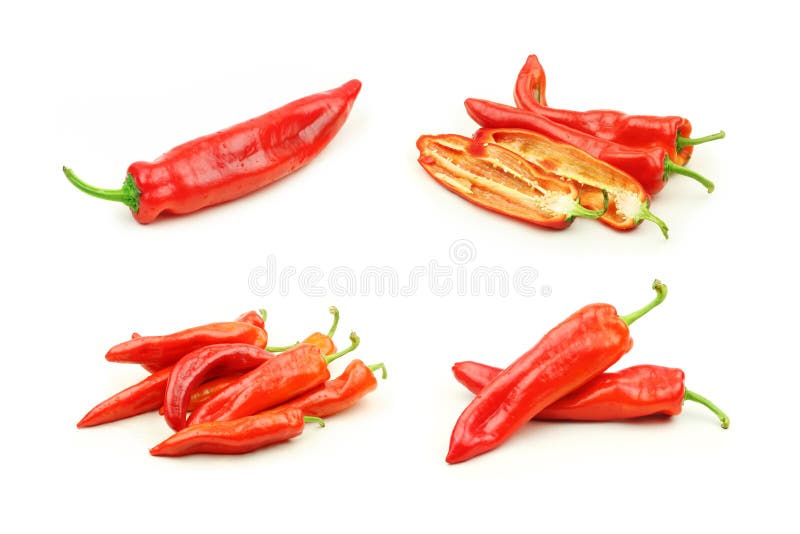 Collection of Pepper Fruits Stock Photo - Image of collection, isolated ...