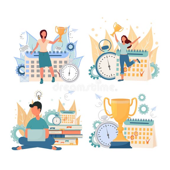 Collection of Personal Productivity, Time Management Concept ...