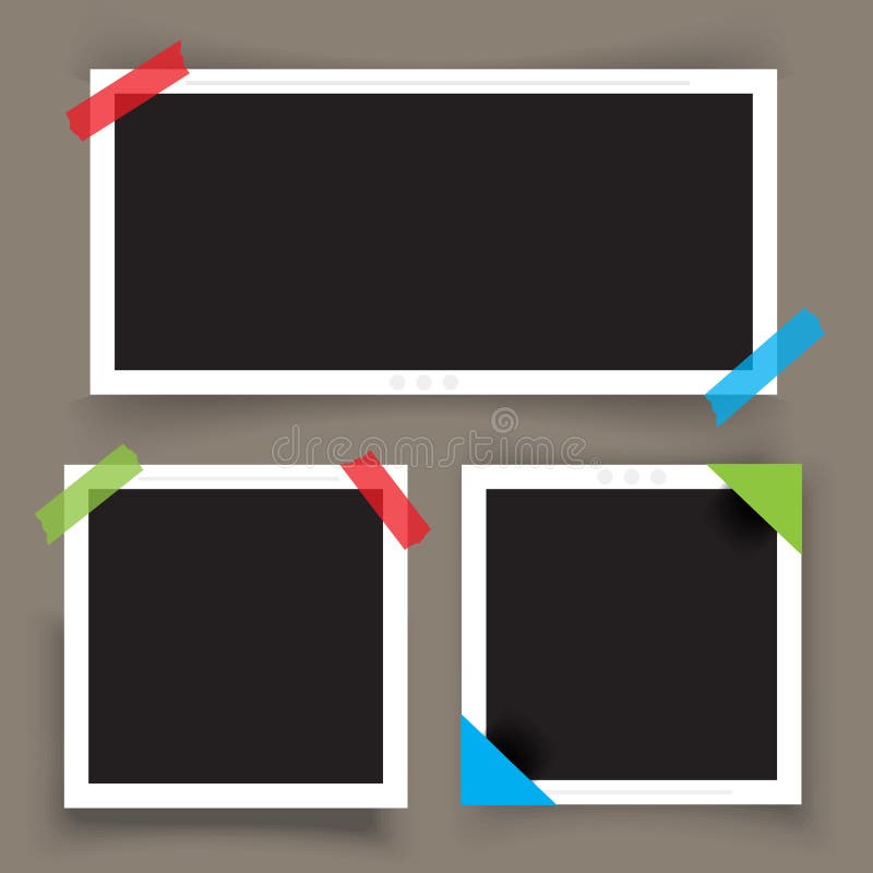 Collection photo frame stock vector. Illustration of digital - 70216662