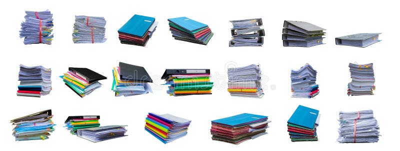 A pile of file folders stock image. Image of documents - 40319441