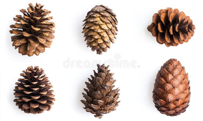 A Collection of Pine Cones in Various Sizes and Shapes Stock Photo ...