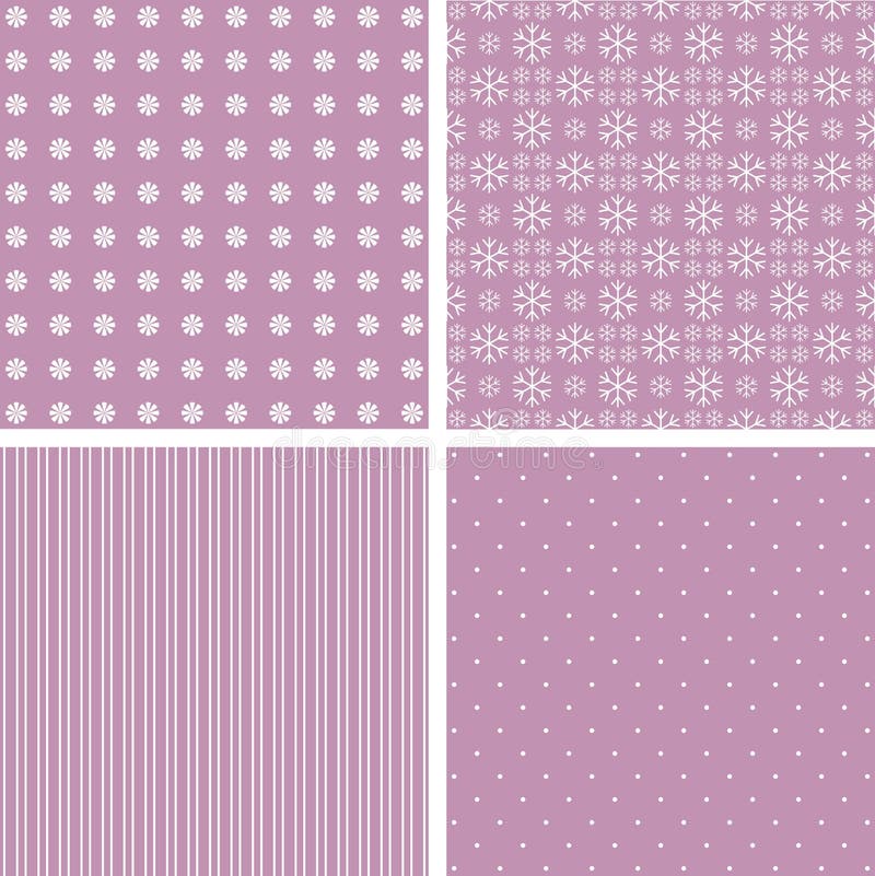 Collection Pink Patterns. Illustration. Stock Illustration ...