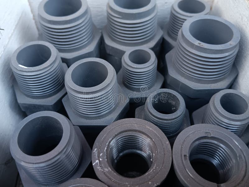 Collection of Pipe Connectors for Water Pipe Installations Stock Image ...