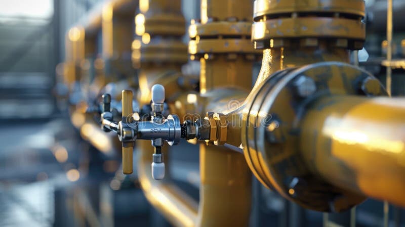 Connected Pipe Joints stock image. Image of construction - 383868117