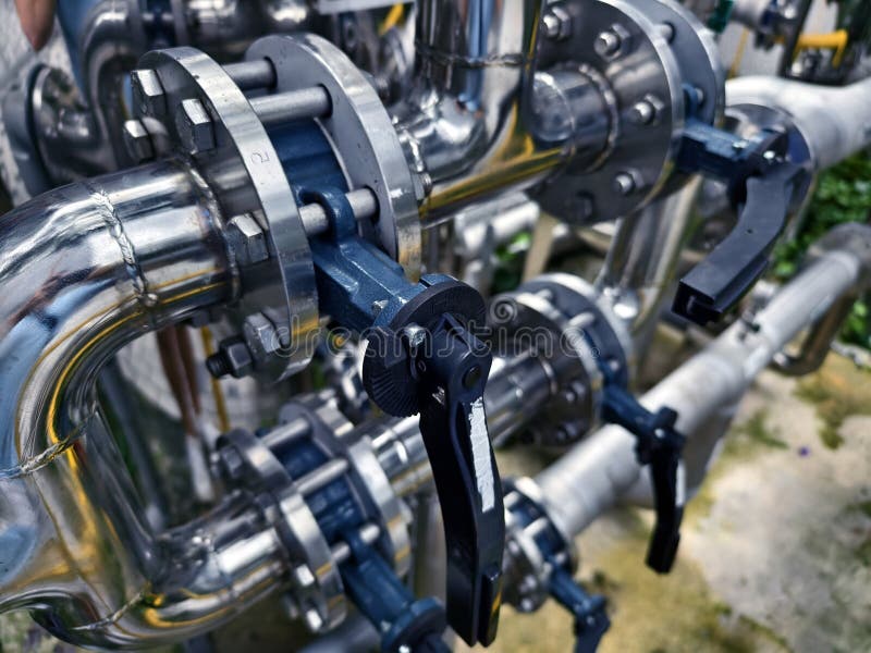 A Collection of Pipes is Interconnected with Each Other Stock Image ...