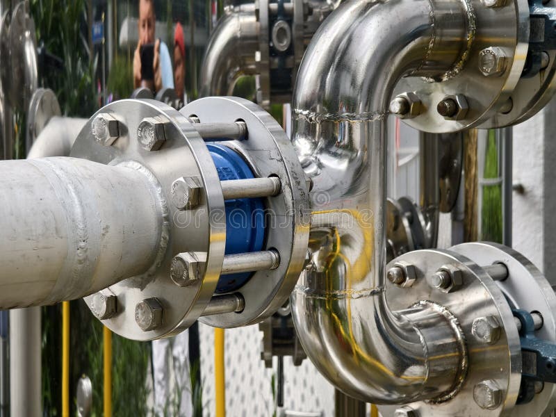 A Collection of Pipes is Interconnected with Each Other Stock Image ...