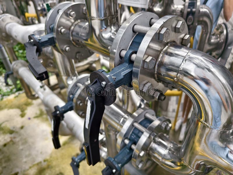 A Collection of Pipes is Interconnected with Each Other Stock Image ...