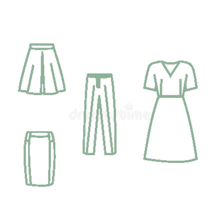 Pixel Clothes Stock Illustrations – 7,770 Pixel Clothes Stock ...