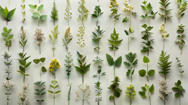 Collection of Plant Specimens Preserved Stock Image - Image of spices ...