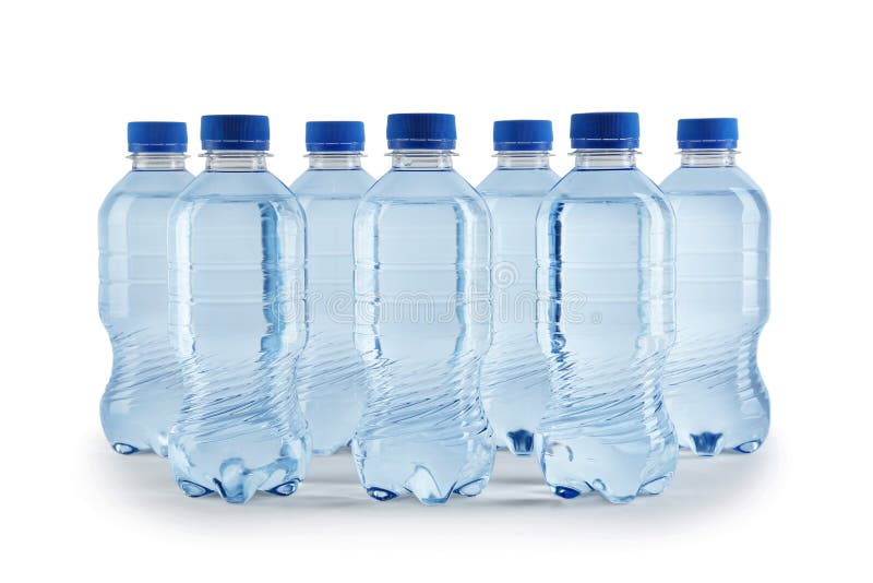 Collection of Plastic Bottles with Water Stock Photo - Image of healthy ...
