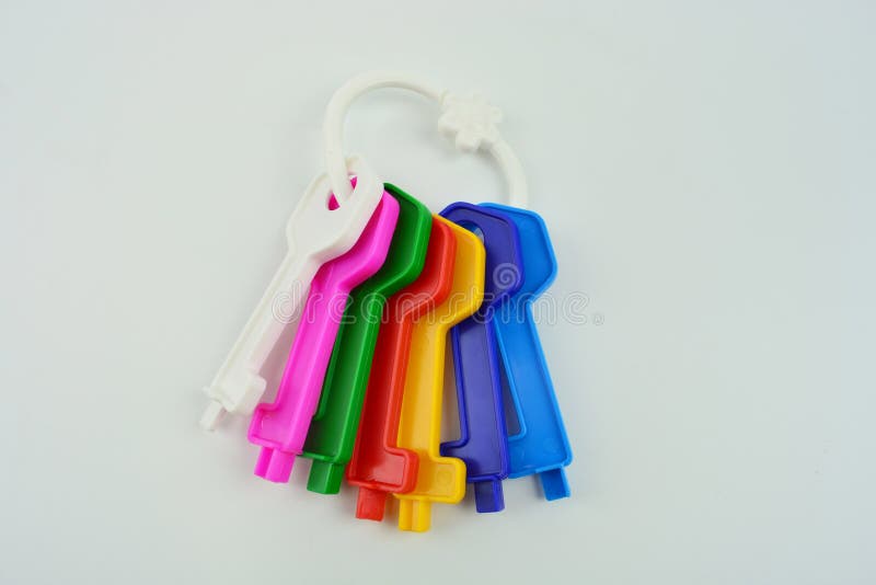 Collection of Plastic Keys. Color Keys Stock Image - Image of ...