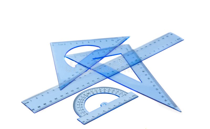 Various Transparent Rulers White Background Stock Photos - Free ...