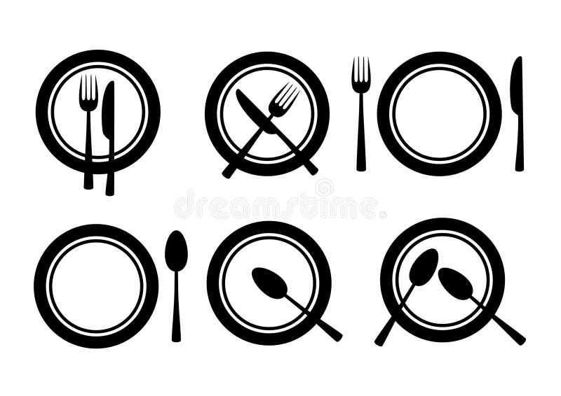Collection of plates stock vector. Illustration of plate - 25294889