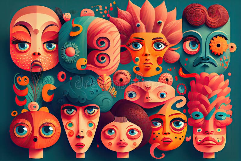 Whimsical Features Stock Illustrations – 2,382 Whimsical Features Stock ...