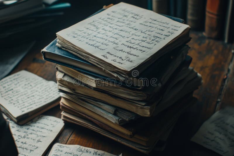 A Collection of Poetry and Prose Stock Illustration - Illustration of ...