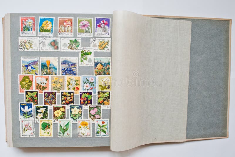 Collection of Postage Stamps in Album from Different Countries a ...
