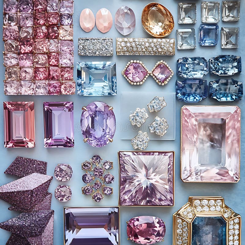 Collection of Precious Gemstones a Stunning Array of Colors and Cuts ...