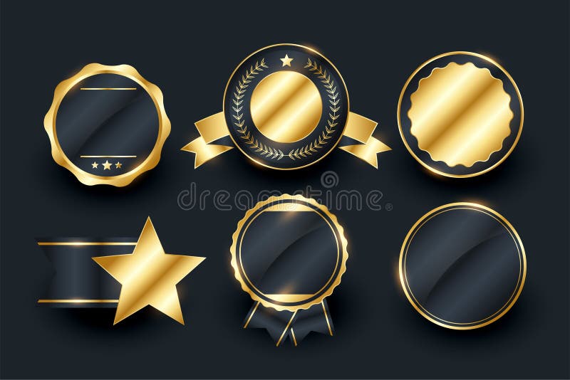Collection of Premium Badge or Emblem Element for Award-winning Designs ...