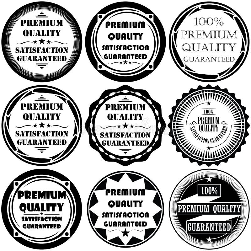 Collection of Premium and High Quality and Guarantee Labels Design ...