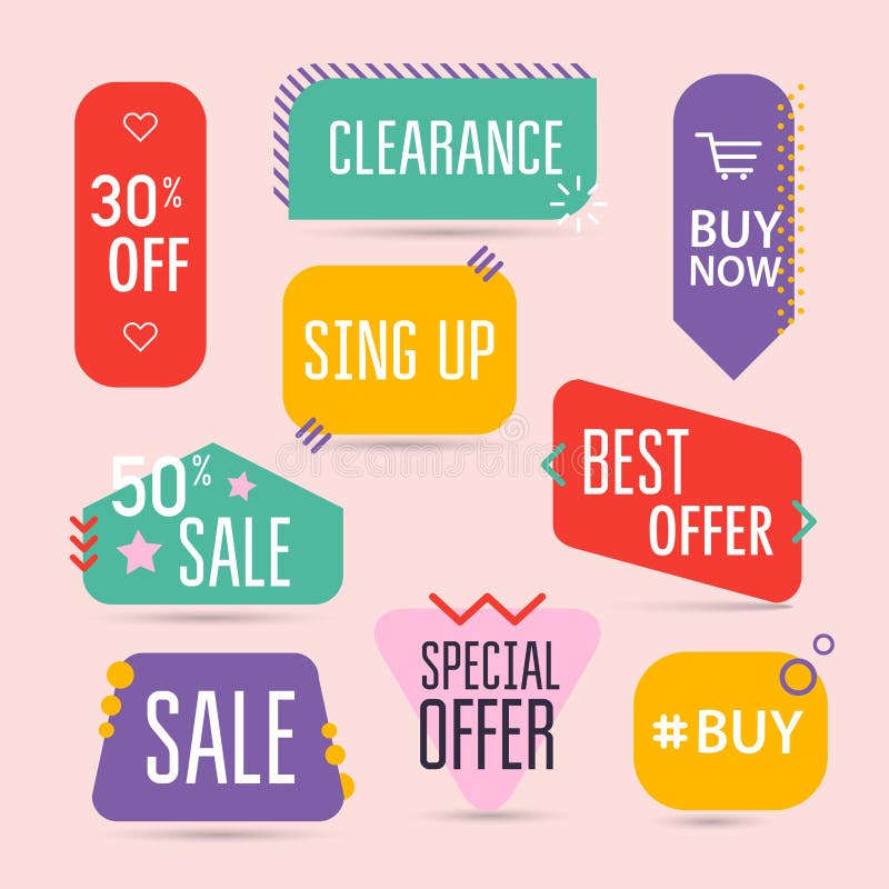 Collection of Premium Promo Seals/stickers. Isolated Vector ...