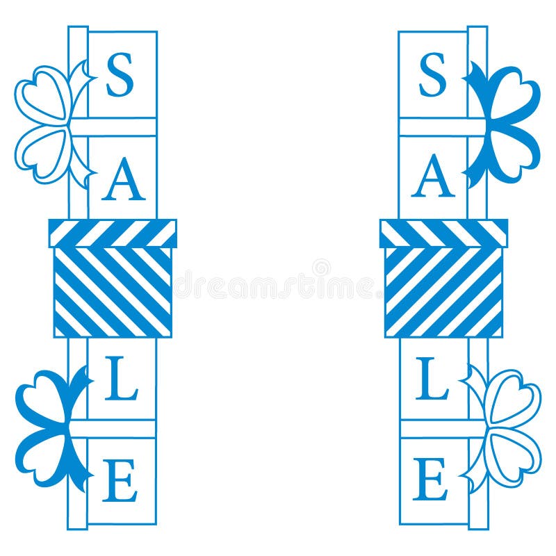 Collection of Presents and Gift Boxes with Text Sale. Stock Vector ...