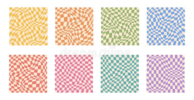 Psychedelic Checkerboard Poster Stock Vector - Illustration of ...