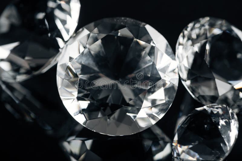 Collection of Pure Shiny Diamonds Isolated Stock Photo - Image of shiny ...