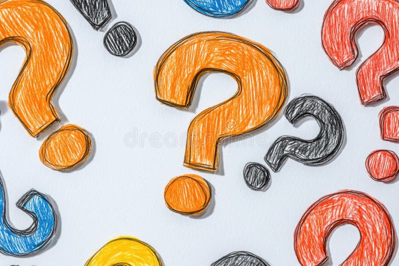 A Collection of Question Marks Arranged on a Clean and Minimalist ...