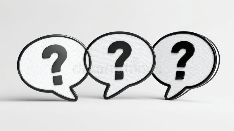 The Collection of Question Marks Representing Curiosity and Inquiry in ...