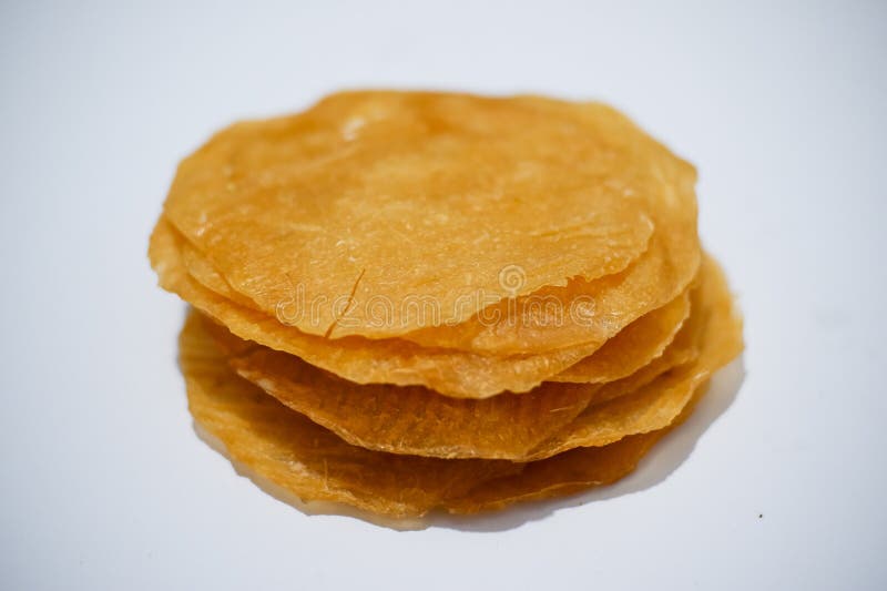 A Collection of Raw Opak Chips Stock Photo - Image of food, lunch ...