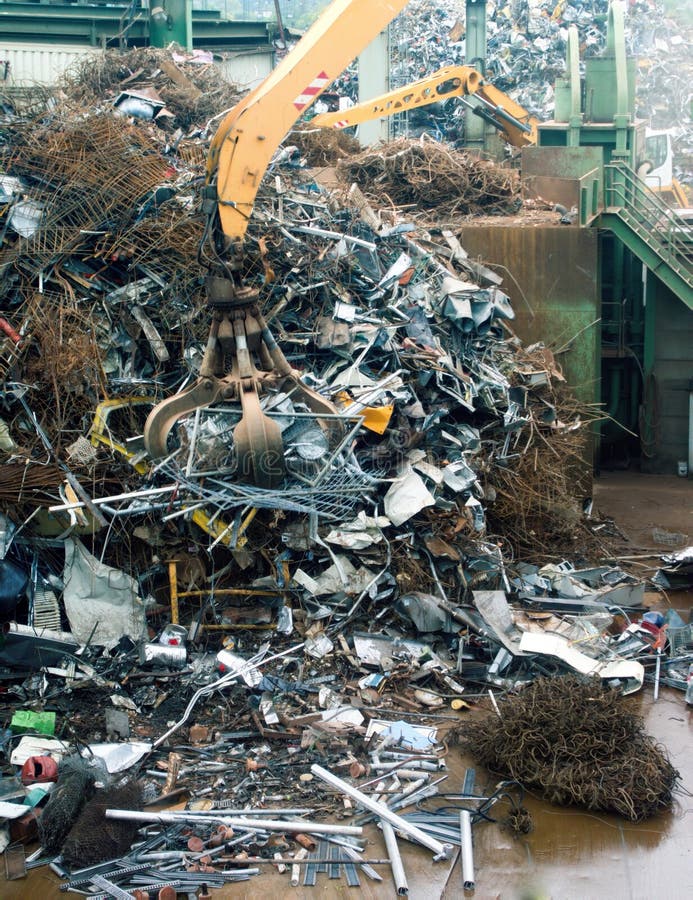 Scrap metal stock image. Image of metallo, refuse, nonferrous - 136230457