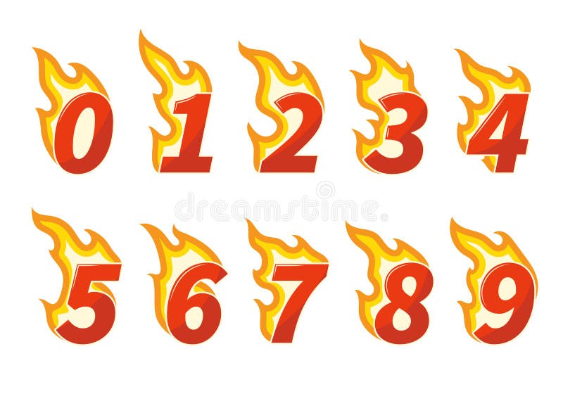 Fiery Number One Stock Illustrations – 88 Fiery Number One Stock ...