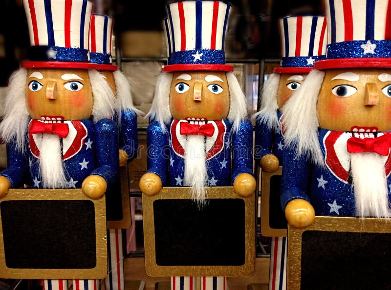 Uncle Sam nutcrackers stock photo. Image of lego, collection - 281668610