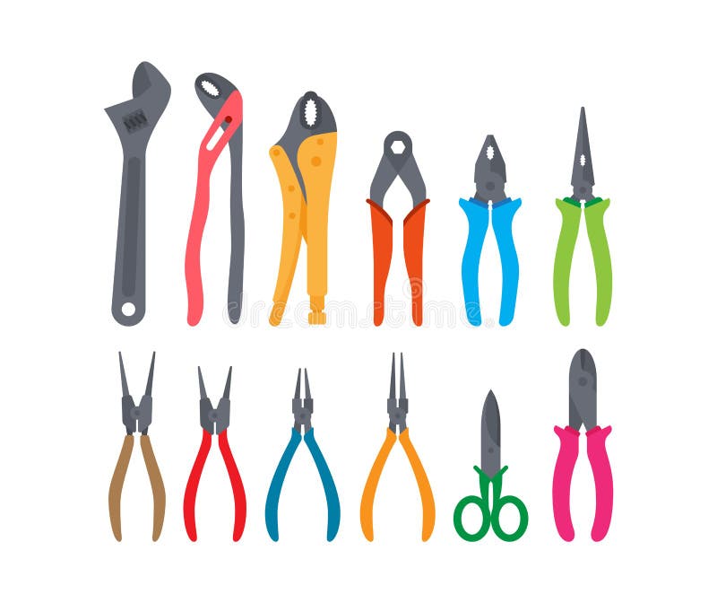 Collection of Repair Tools Vector Design Stock Illustration ...