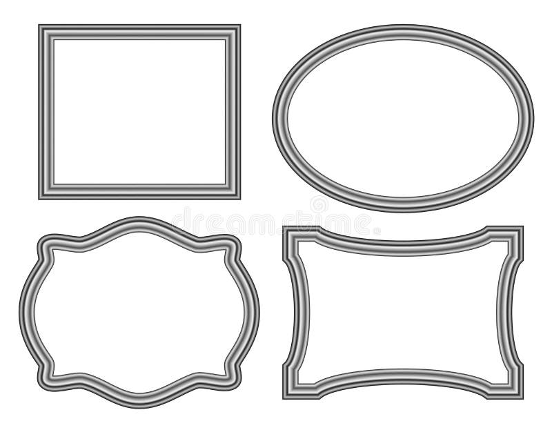 Square frames stock vector. Illustration of pattern, silhouette - 39143183