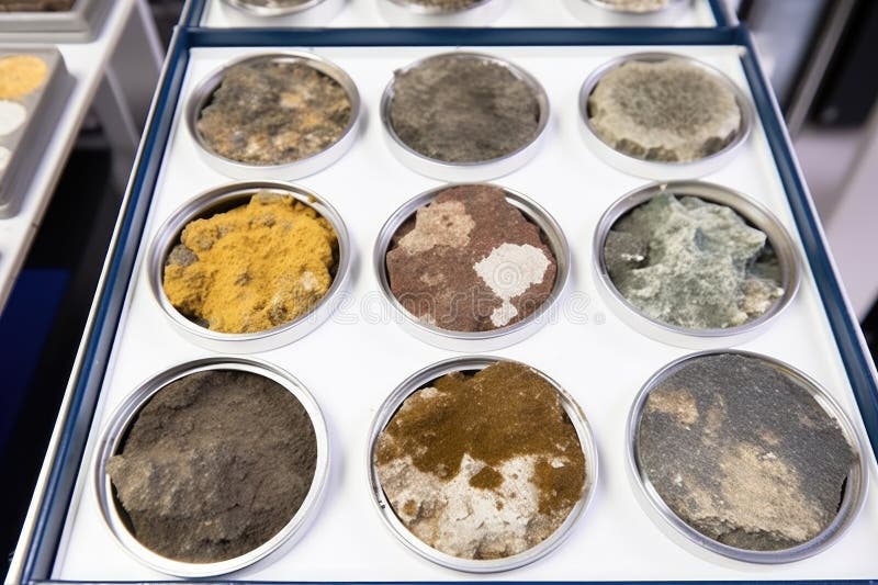 Collection of Rock Samples from a Lunar Mission Stock Image - Image of ...