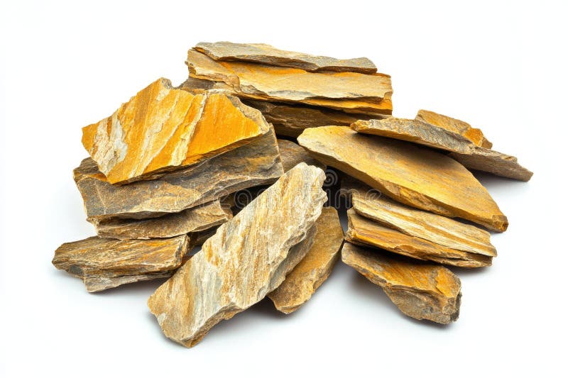 Collection Rocks Arranged Plain White Background Stock Photos - Free ...