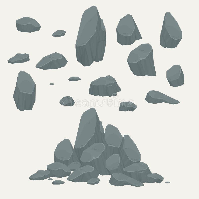 Limestone Pile Rock Vector Stock Illustrations – 160 Limestone Pile ...