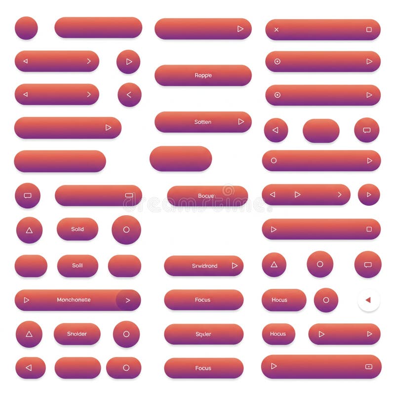 Buttons Shapes Sizes Stock Illustrations – 395 Buttons Shapes Sizes ...