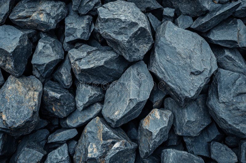 Pile of Dark Rocks with Textured Surface. Neural Network AI Generated ...