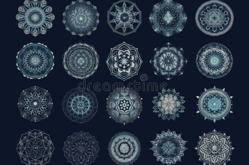 Collection of Sacred Geometry and Mandalas, with Each Design Unique ...