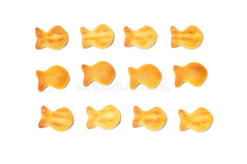 A Collection of Savory, Bite-sized Biscuits Shaped Like Cute Fish ...