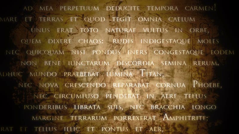 Animation - Moving Script with BG Stock Video - Video of opening, latin ...