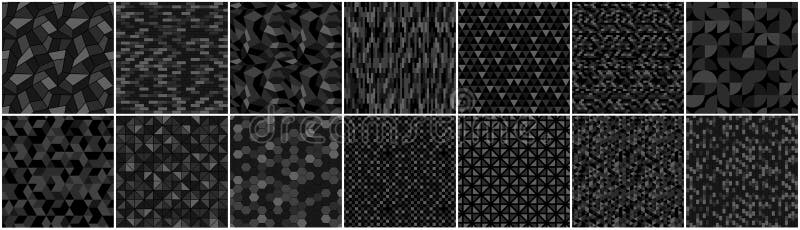 Dark Mosaic Abstract Background Shapes Textures and Blurs Stock ...