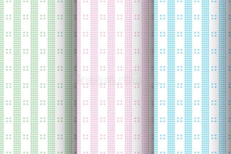 Collection of Seamless Pattern Designs in Pastel Colors Stock ...