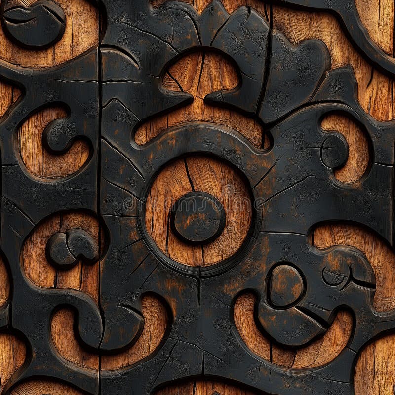 Organic and Handcrafted Wood Textures Stock Illustration - Illustration ...