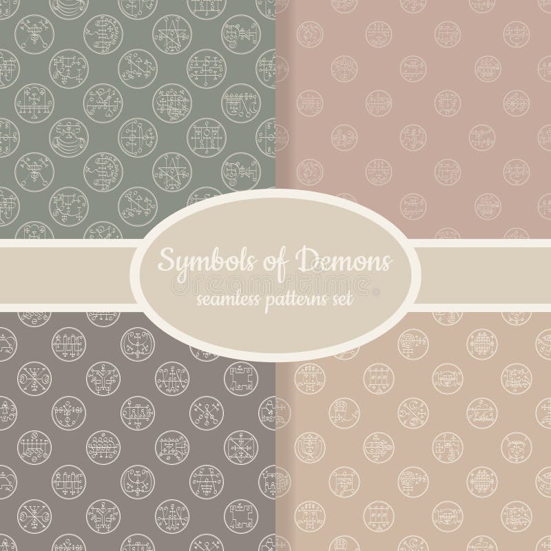 Demonic Symbols stock illustration. Illustration of devilish - 26645647