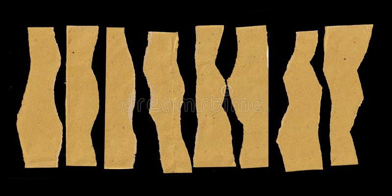 Set of Torn Paper Edges Design Element. Stock Illustration ...