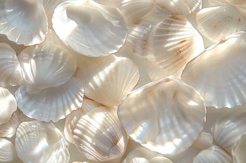 A Collection of Seashells, Perfect for Beach-themed Projects or ...